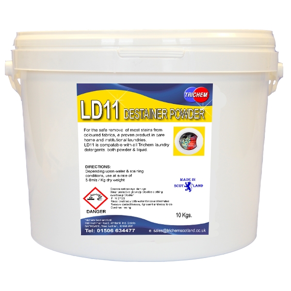 LD11 LAUNDRY DESTAINER POWDER 10 KG - Trichem Scotland