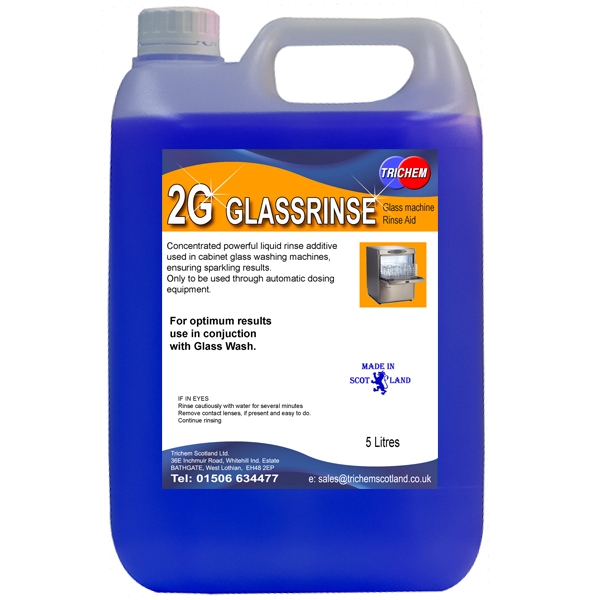 PREMIUM GLASSWASH RINSE-AID - Trichem Scotland