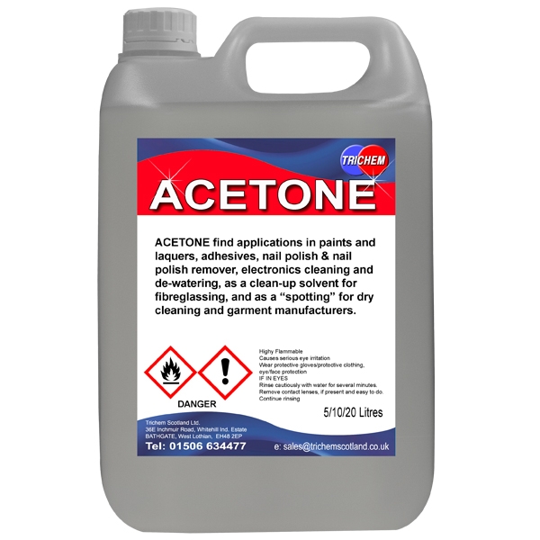 ACETONE 5ltr - Trichem Scotland