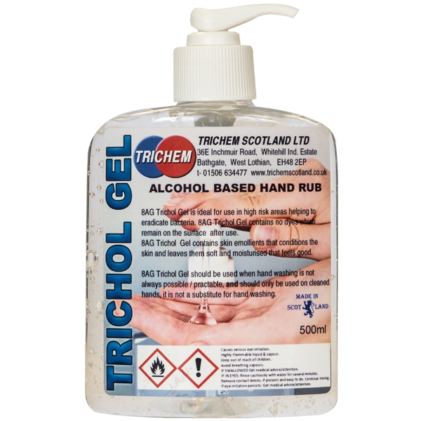 8AG TRICHOL GEL x 500ml - Trichem Scotland
